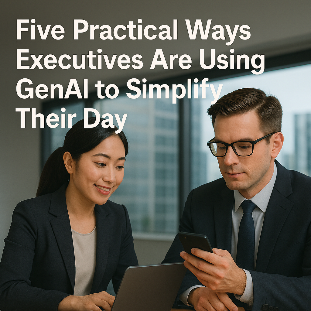 Five Practical Ways Executives Are Using GenAI to Simplify Their Day – Adam Outside The Box